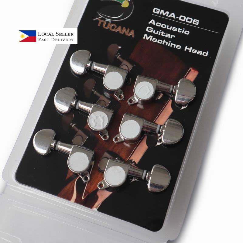 Guitar String Tuning Pegs Machine Head Tuners (set of 6pcs) | Shopee ...