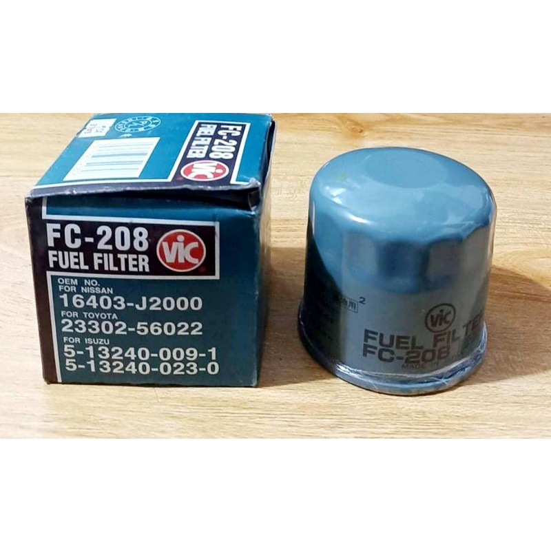 VIC FUEL FILTER FC-208 JAPAN FOR ISUZU TRUCKS 4BC2, 4BA1, 4BE2, 4BD1 ...