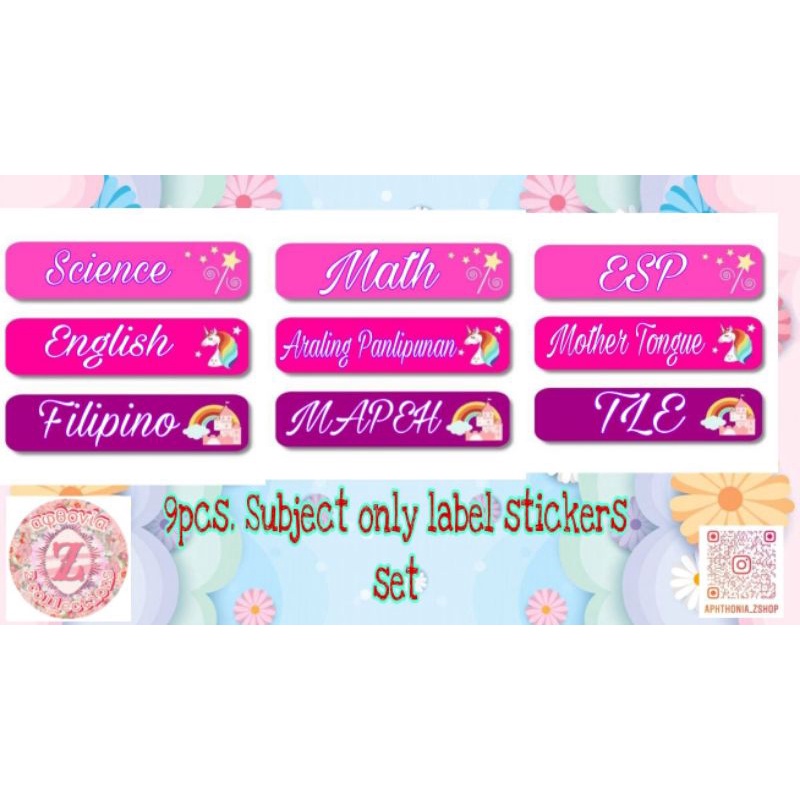School Subject Label Laminated Stickers Please Read D - vrogue.co