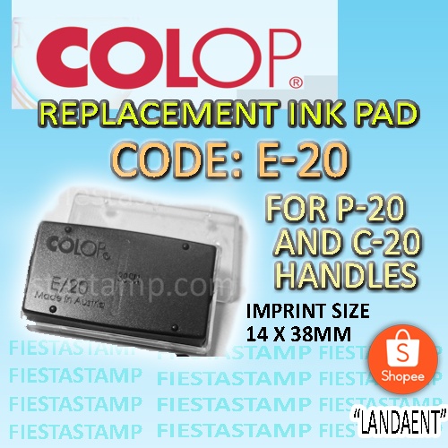 COLOP Replacement Ink Pad E/20 for Colop P20 handles | Shopee Philippines