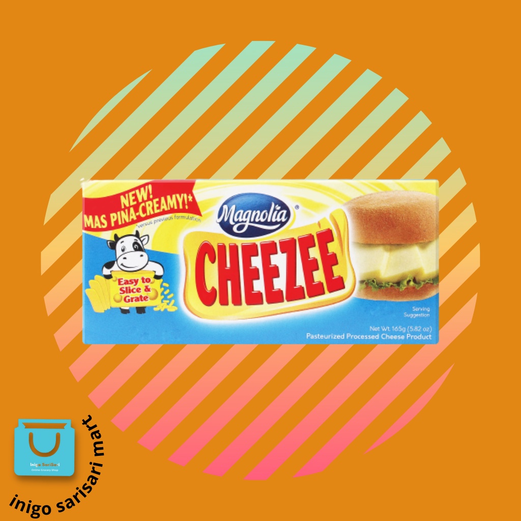Magnolia Cheezee Regular Pasteurized Processed Cheese 165g | Shopee ...