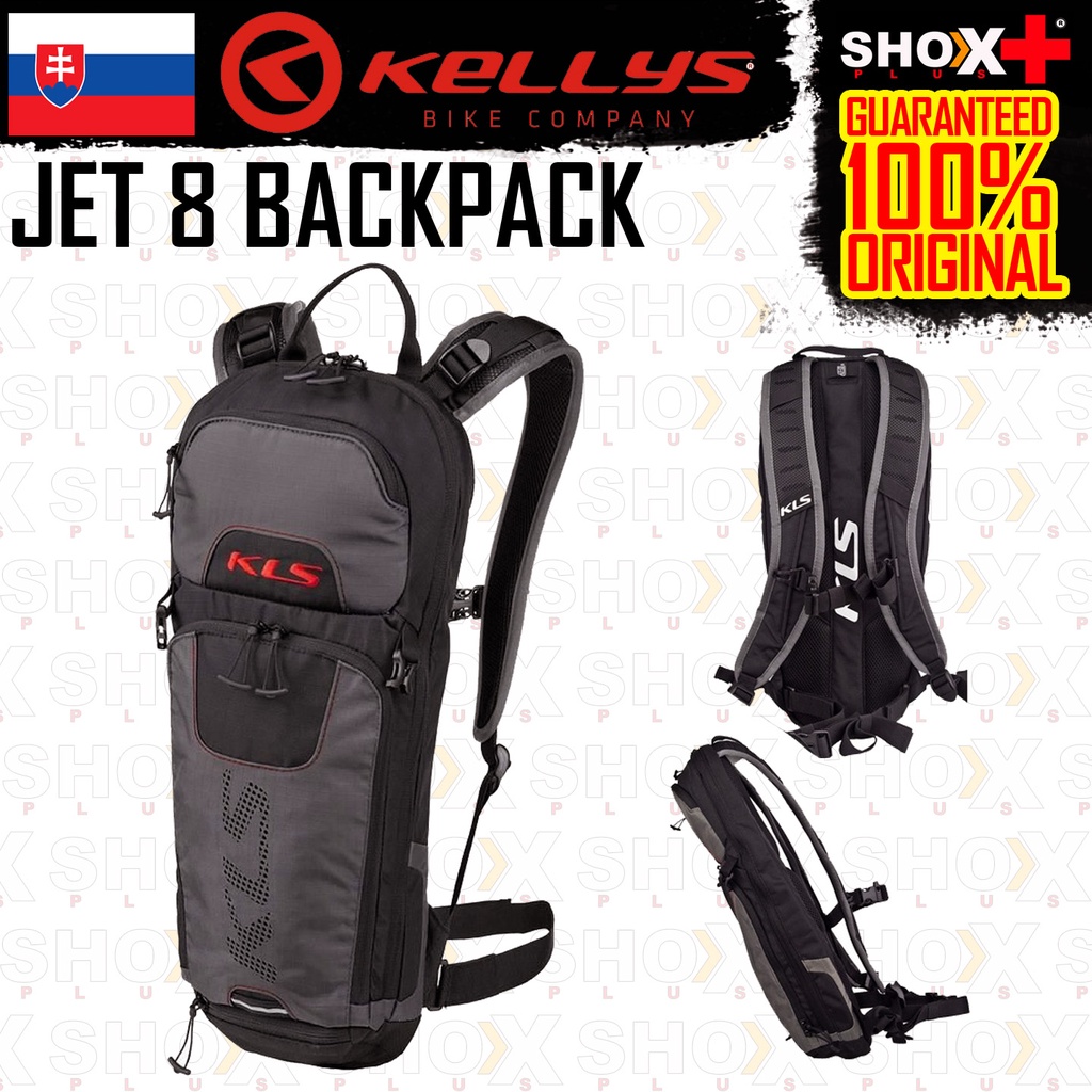 Kellys Jet 8 Liter Backpack - Grey/Black | Shopee Philippines