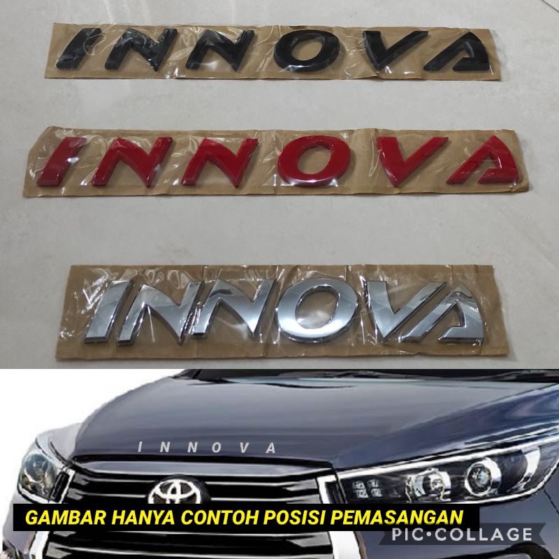 MESIN INNOVA hood emblem embossed letters | Shopee Philippines