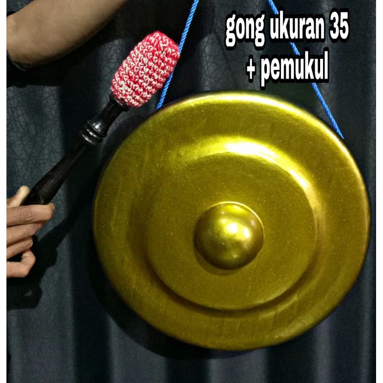 35cm diameter Iron gong plus Beater | Shopee Philippines