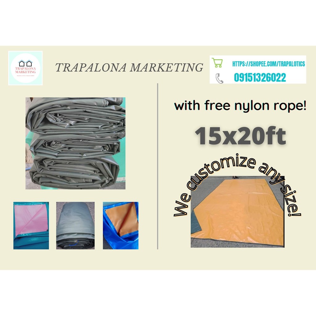 15X20ft ORIGINAL LONA TOLDA TRAPAL MARUYAMA. 100% EXTREMELY DURABLE ...