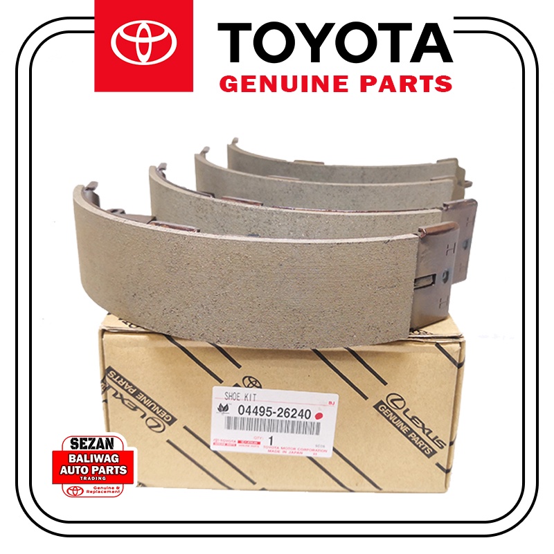 ORIGINAL TOYOTA REAR BRAKE SHOE KIT HIACE COMMUTER GRANDIA 2005-2018 ...