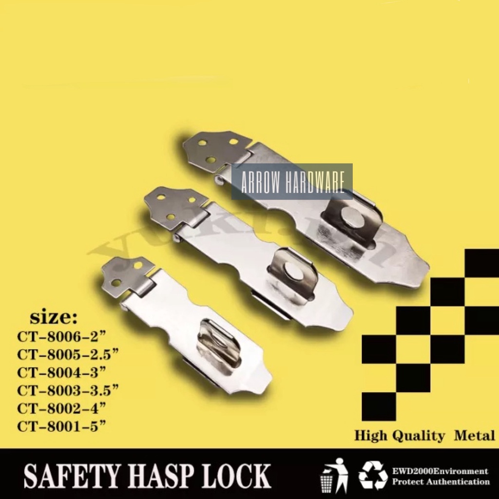 Kickstart SAFETY HASP LATCH LOCK (SIZES: 2" / 3") BLISTER PACK | Shopee ...