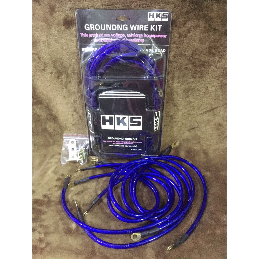 HKS Grounding Wire Kit Blue | Shopee Philippines