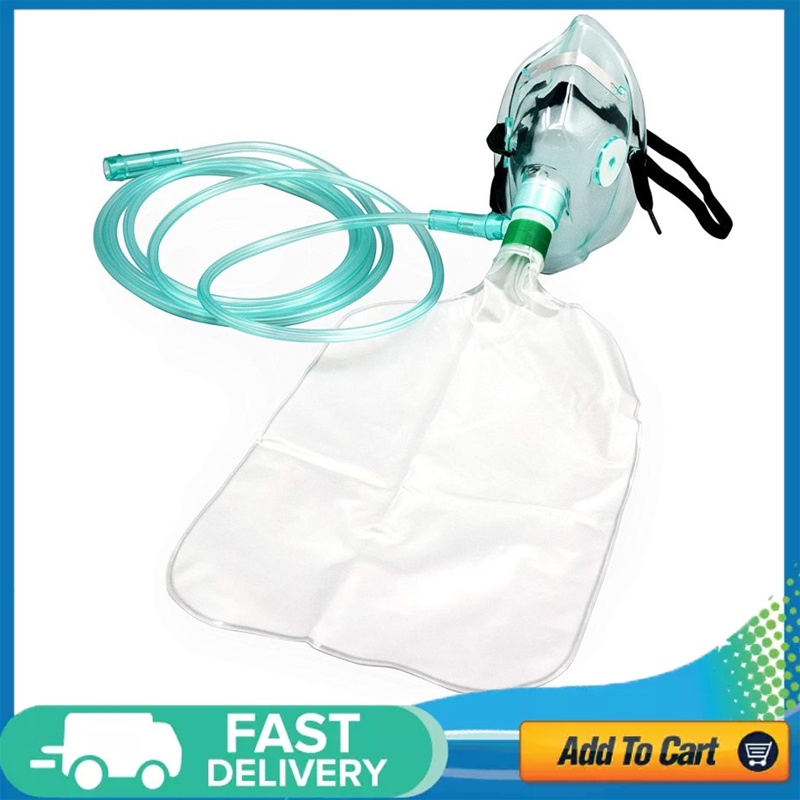 2 Packs Adult Non-Rebreather Oxygen Mask with 7 Foot Tubing & Reservoir ...