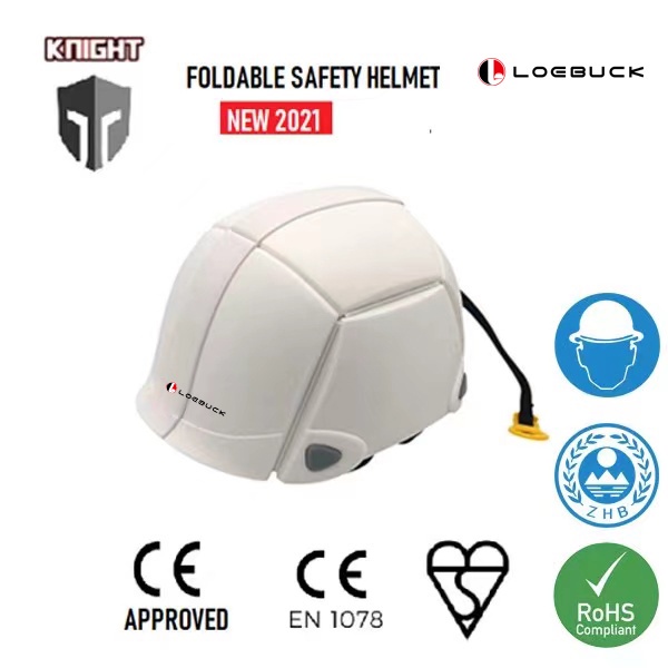 LOEBUCK FOLDABLE SAFETY HELMET CE APPROVED WHITE | Shopee Philippines