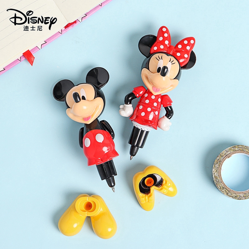 Genuine Disney Mickey Minnie Student Styling Pen Cute 3 D Ballpoint Pen ...