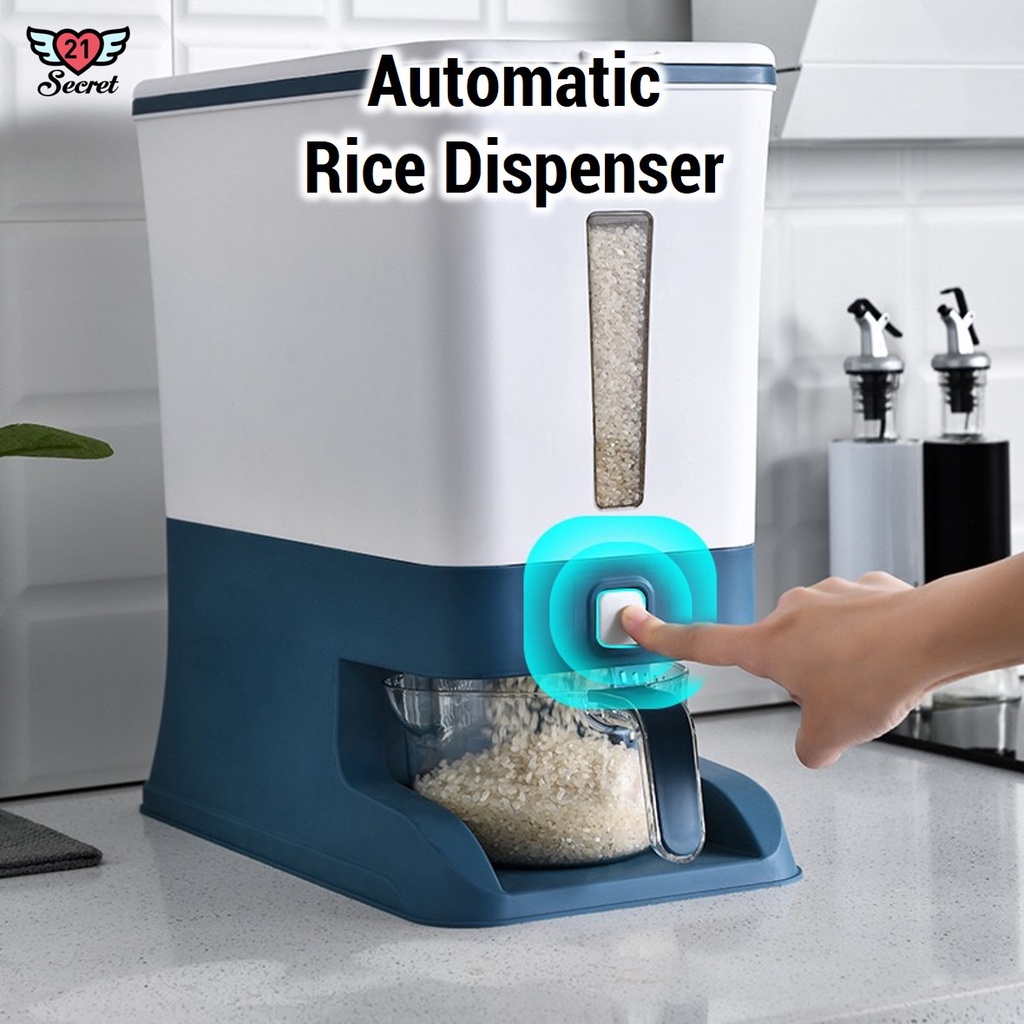 12KG Automatic Rice Dispenser Smart Rice Dispenser Rice Storage Rice ...
