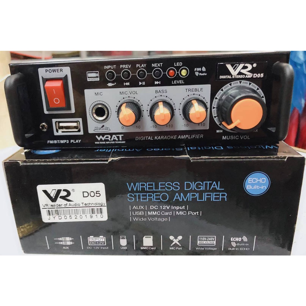 Original 12V Protable Amplifier Mini HiFi Stereo Audio Power Amplifier ...