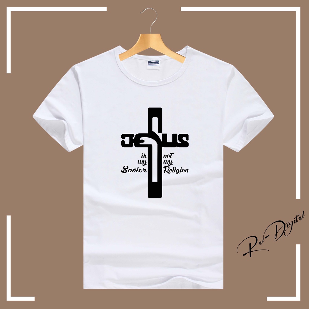 Jesus Is My Savior Bible Verse Graphic Tee Shirt Design For Men and Women 12 | Shopee Philippines