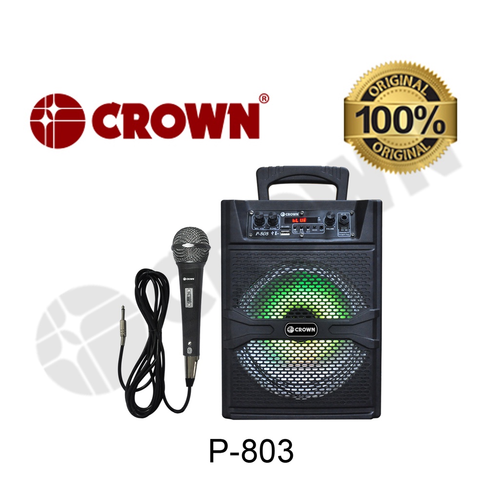 P-803 CROWN PORTABLE WIRELESS AMPLIFIER | Shopee Philippines