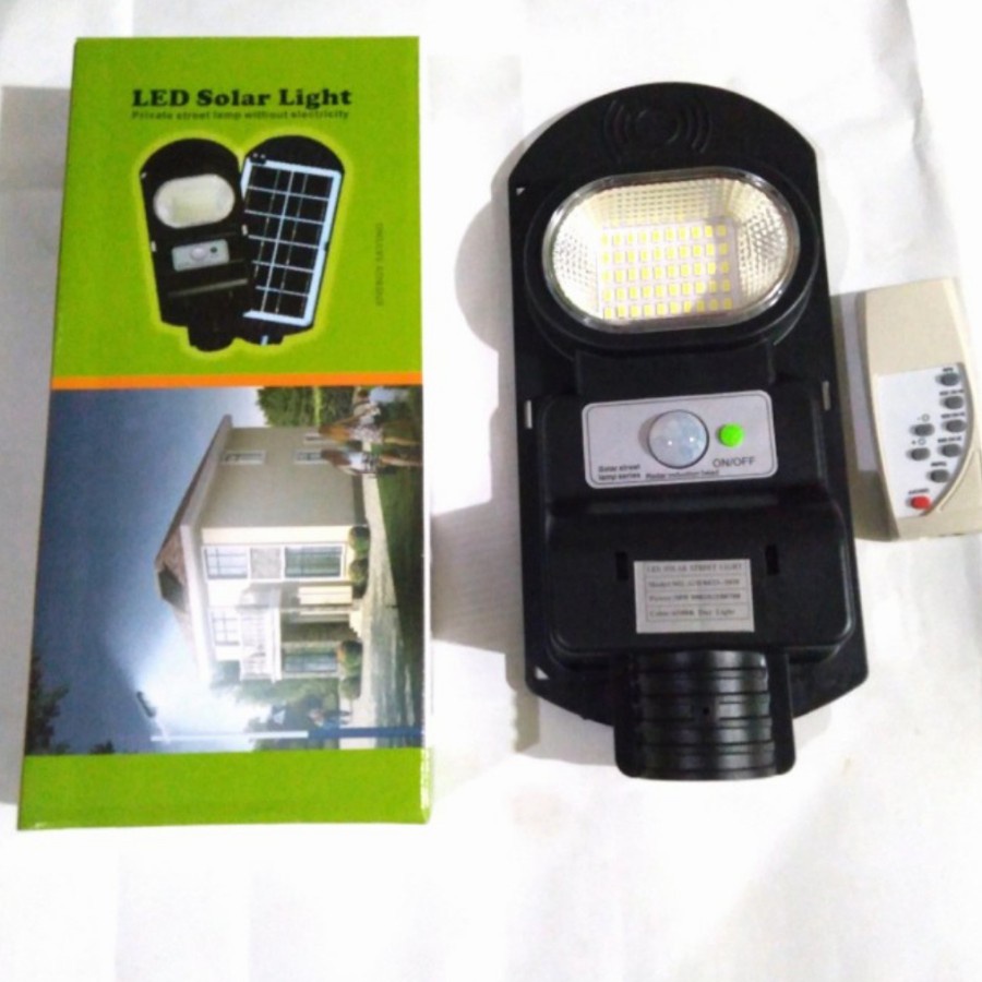 50 Watt Solar PJU Lamp Solar Led Street Light 50w Solar Panel | Shopee ...