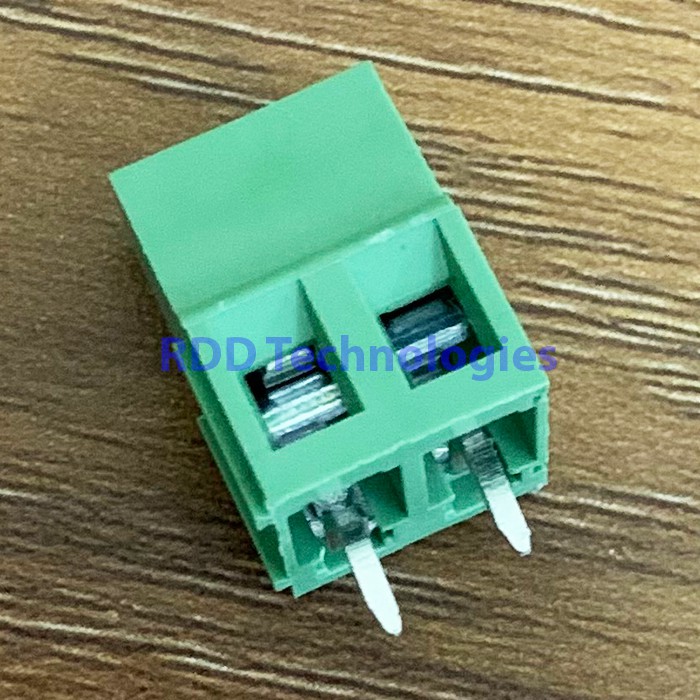 HIJAU 2-pin Green Terminal Block Distance Between Feet 5.08mm | Shopee ...