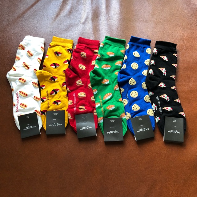 Korean Socks - Food Salmon Eel Pizza Burger Socks - Iconic Socks ...