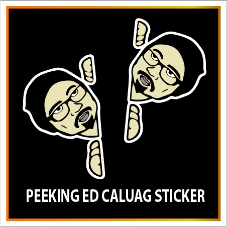 Peeking Ed Caluag KMJS Sticker Motorcycle Waterproof Sticker Car Decals ...