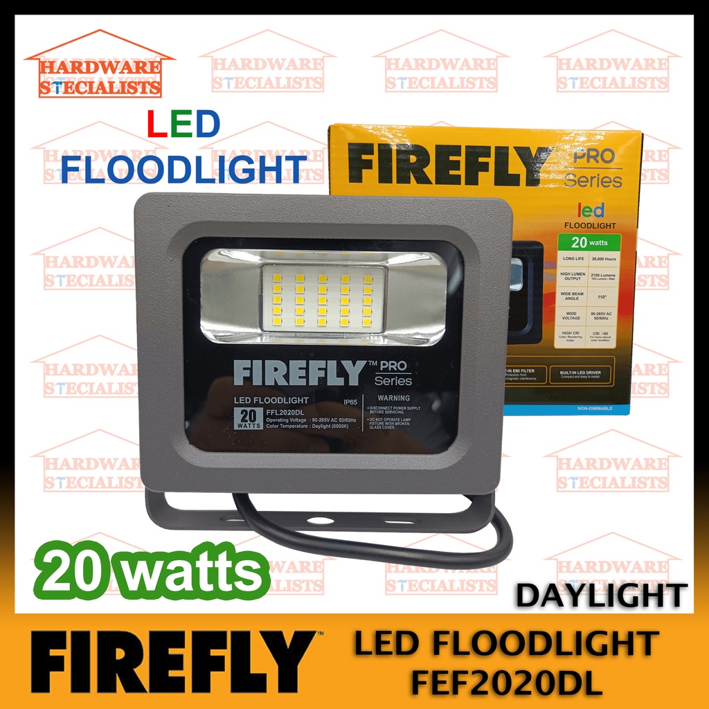 Firefly PRO SERIES LED Floodlight 20W Daylight with Manual FEF2020DL ...