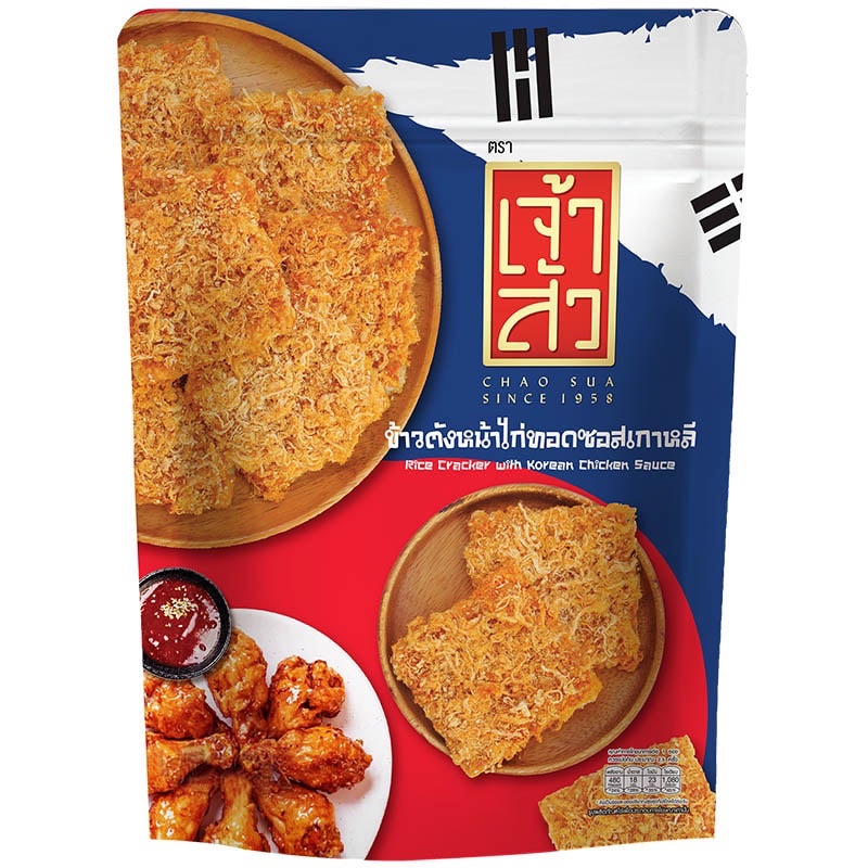 Chaosua Chao Sua Khao Tang 80 Grams Many Flavors Rice Cracker With ...