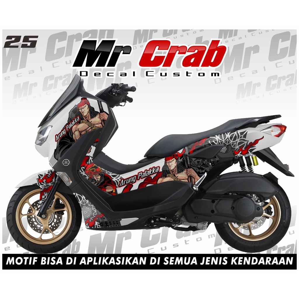 Yamaha NMAX Fullbody-DECAL NMAX DESIGN NEW ARUNG PALAKKA Sticker ...