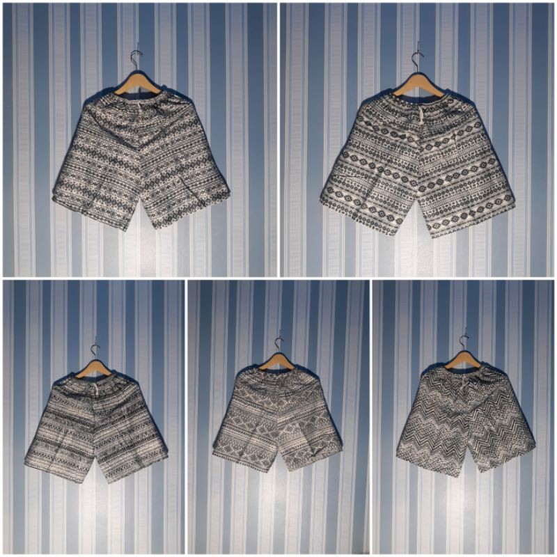 (hy) Men 's Knee-length Shorts 3 / 4 Motifs Of Souvenirs Jogja | Shopee ...