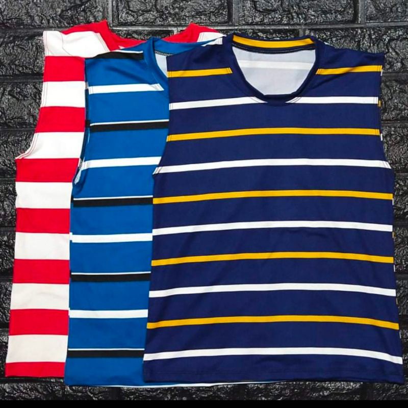 Set of 3pcs Muscle Sando Stripe Sando For Kids(9-12yrs old)(6-8 yrs old ...