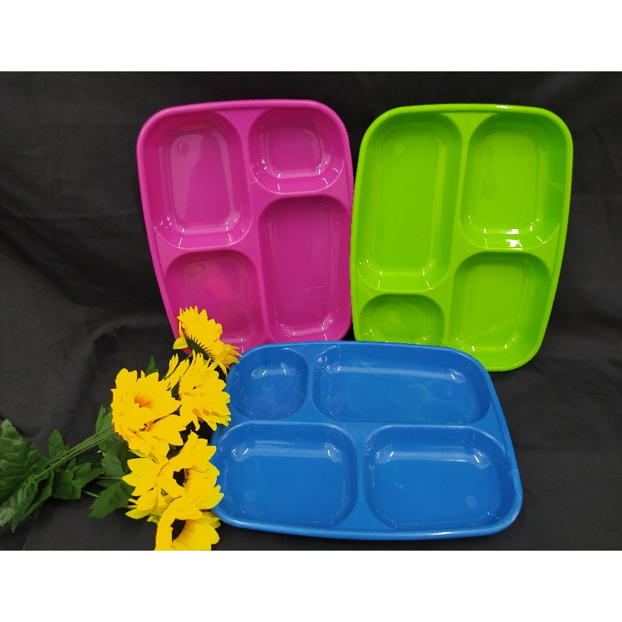 Color 4 Slots 3 Slots Plastic Plate Divider | Shopee Philippines