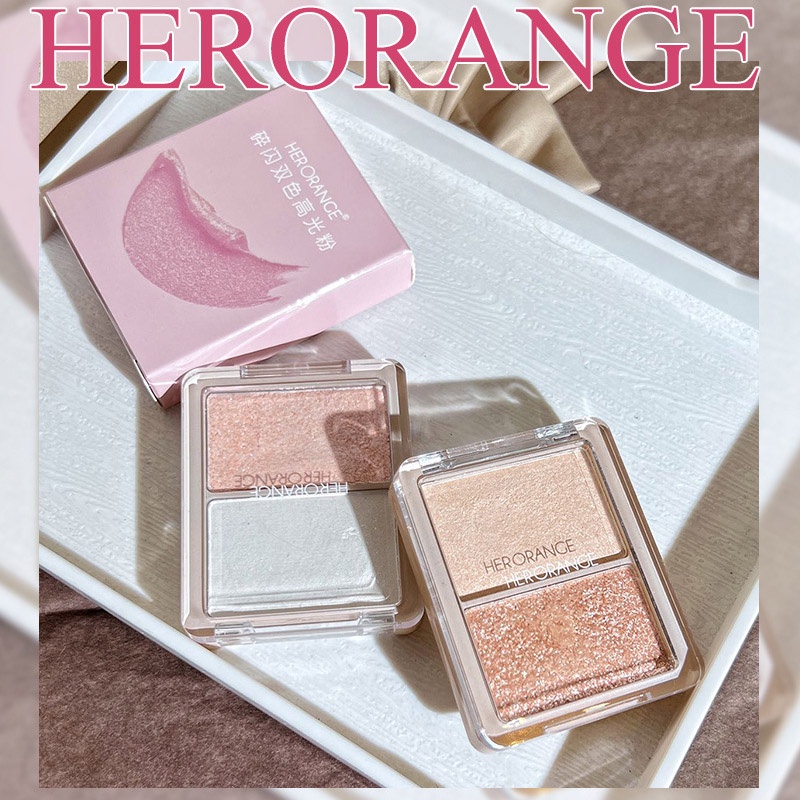HERORANGE Glitter Two-Color Highlighter | Shopee Philippines