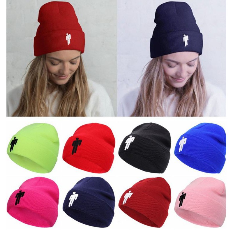 HIP-HOP beanie HAT BONNET embroidery solid colors hat(unisex) | Shopee ...
