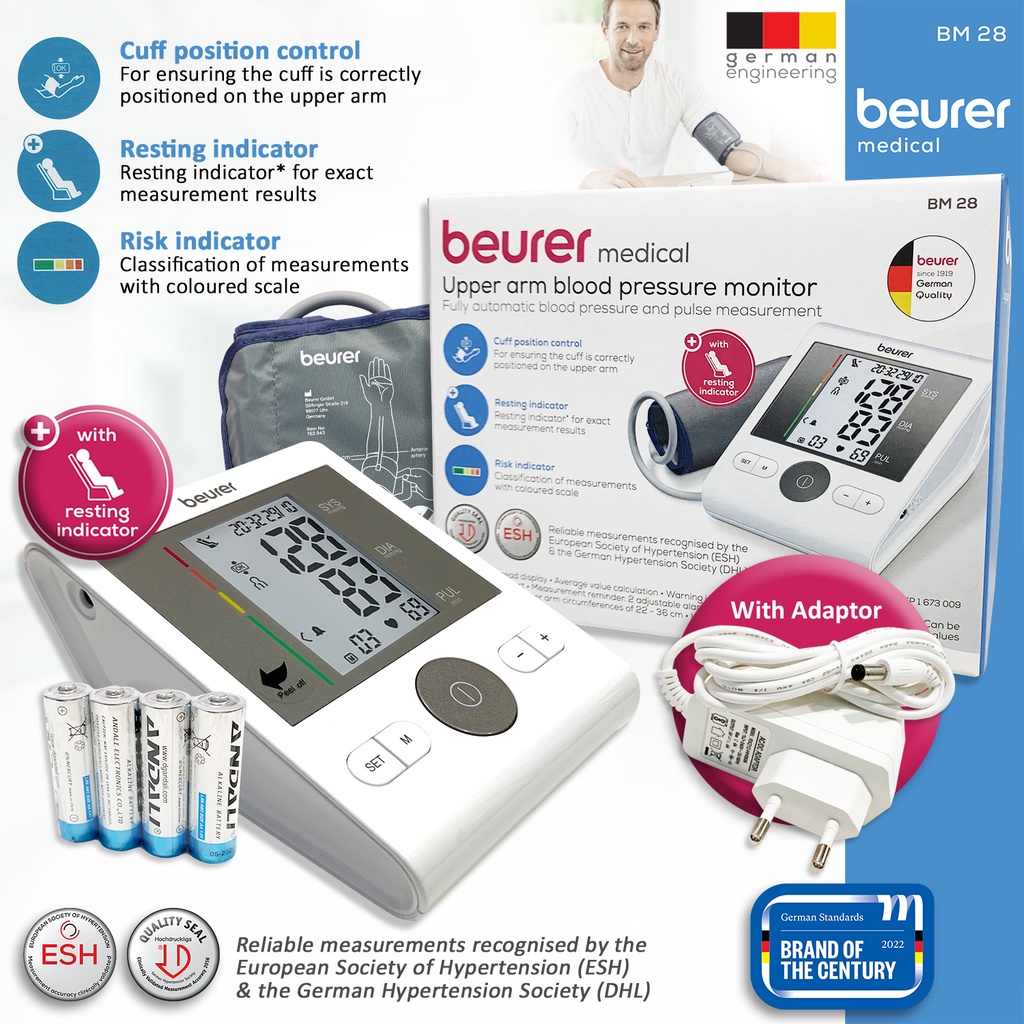 Beurer BM28 Medical Upper Arm Blood Pressure Monitor Shopee Philippines