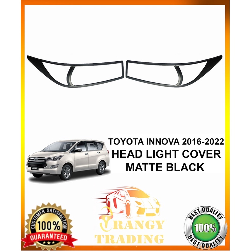 Toyota Innova 2016 to 2024 Headlight cover matte black V2 2017 2018 ...