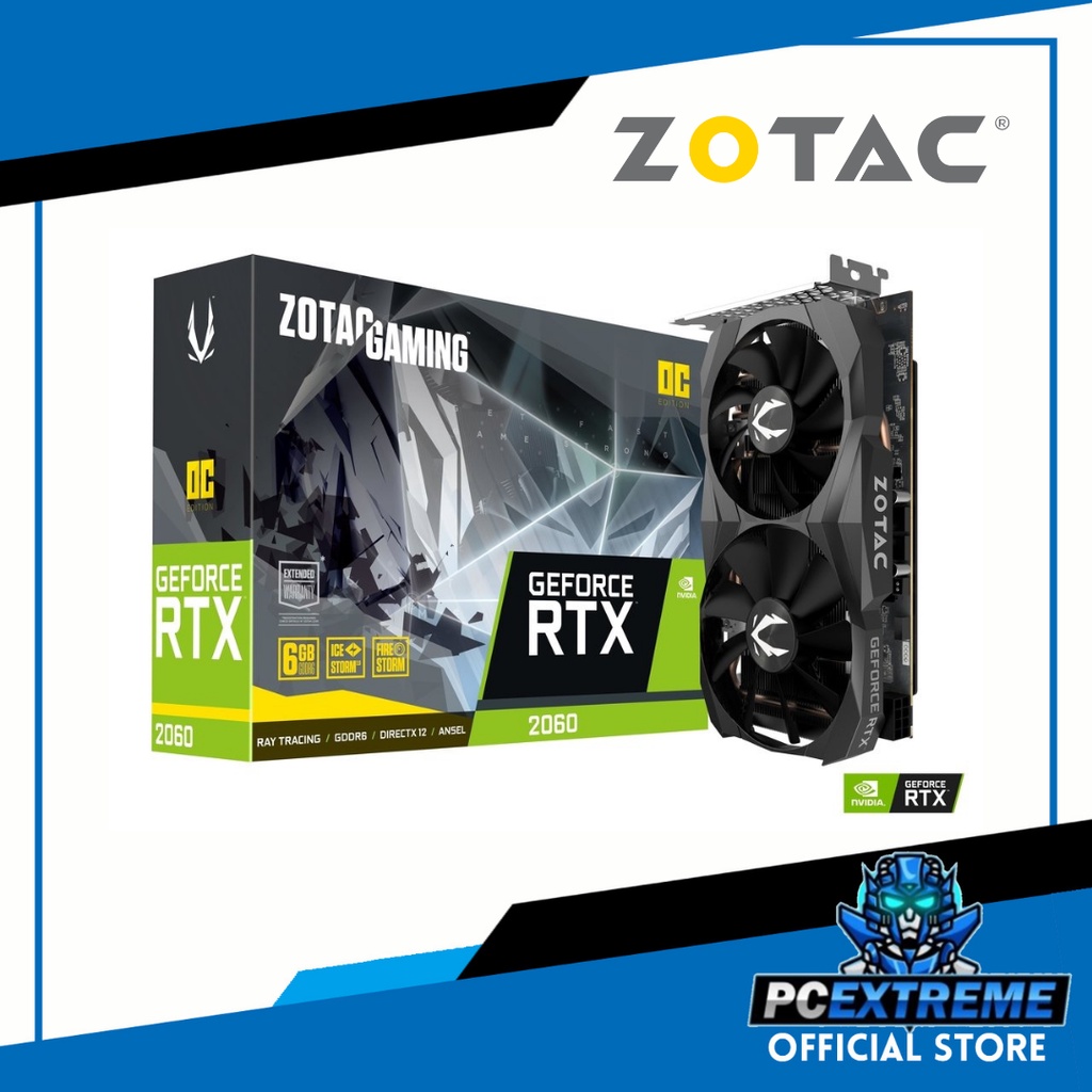 ZOTAC NVIDIA GeForce RTX 2060 6GB 192-Bit Gaming Graphics Card | Shopee ...