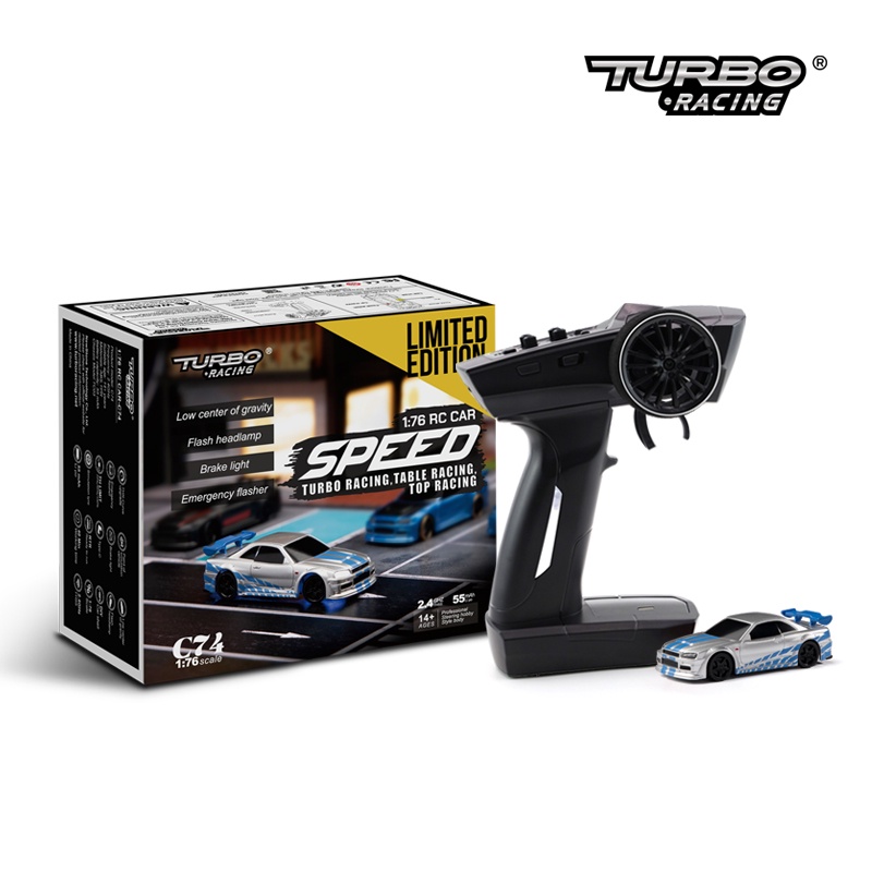 Turbo Racing 4CH 2.4GHZ 1:76 C74 Drift RC Sports Car RTR Kit Mini Full ...