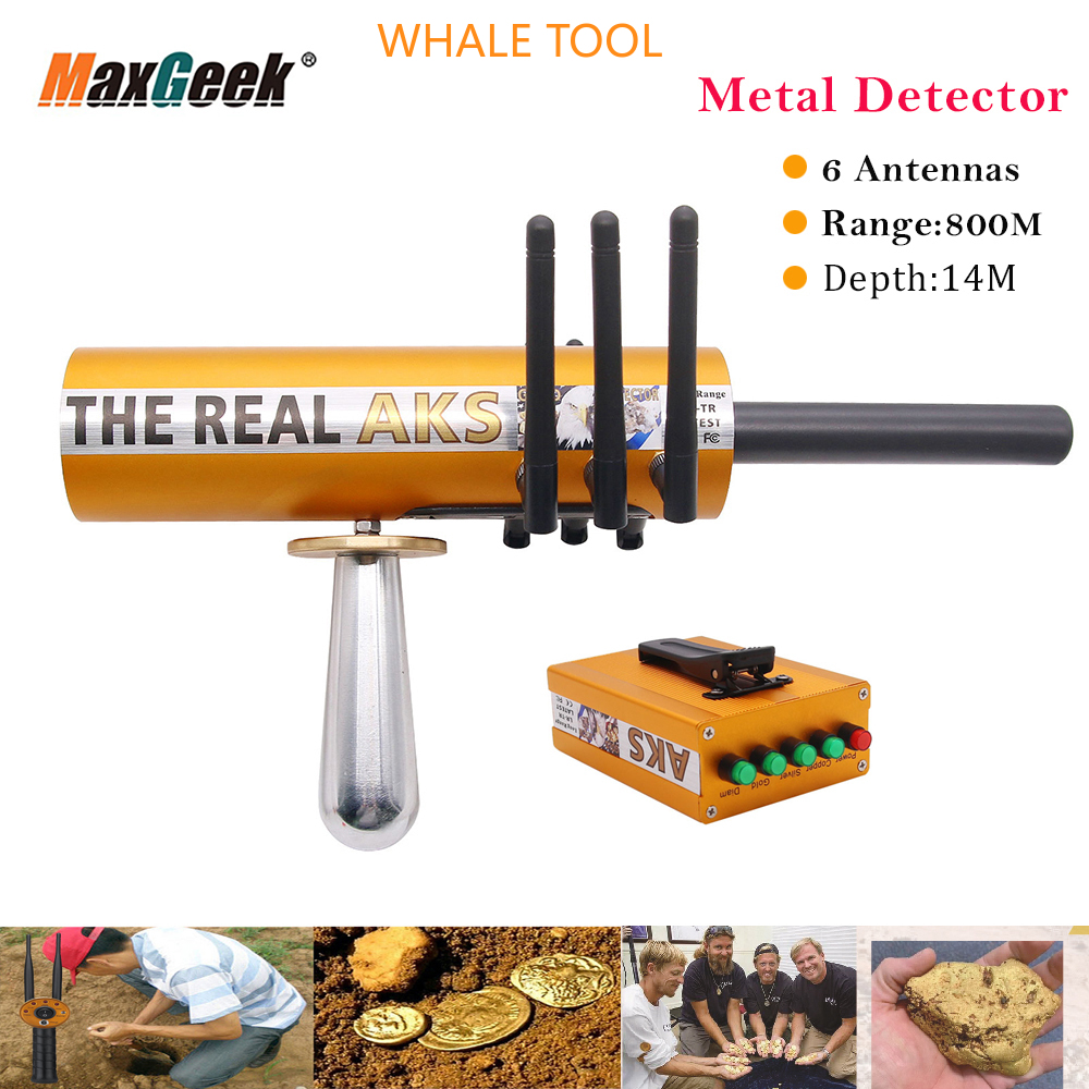 The Real AKS Long Range Professional Metal Detector 6 Antennas ...