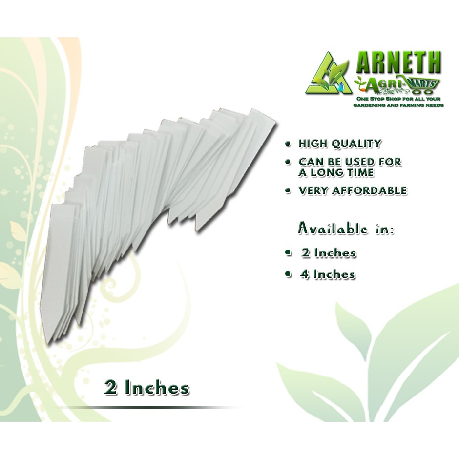 ARNETH PLANTS MINI PLASTIC TAG 50PCS | Shopee Philippines