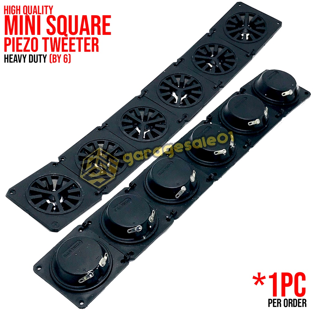 High Quality 6 Mini Piezo Tweeter Square Shaped With No Capacitor Heavy Duty | Shopee Philippines