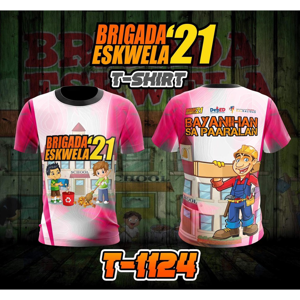 back to school brigada eskwela t-shirt full sublimation !!! | Shopee ...