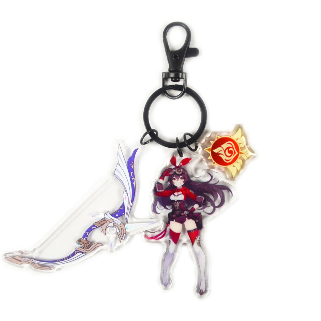 3 in 1 Genshin Impact Keychain Furina Wriothesley Character 3 in1 ...