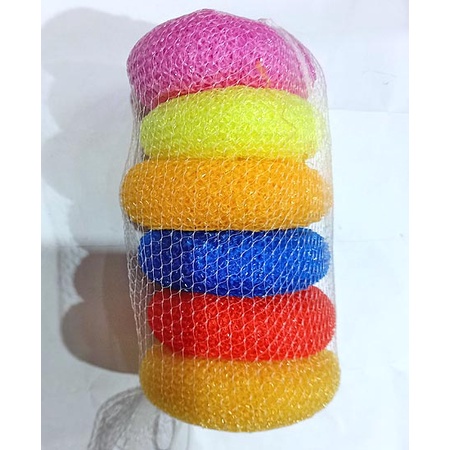 Sponge Washing Dishes Donut Contents 6 Pieces | Shopee Philippines