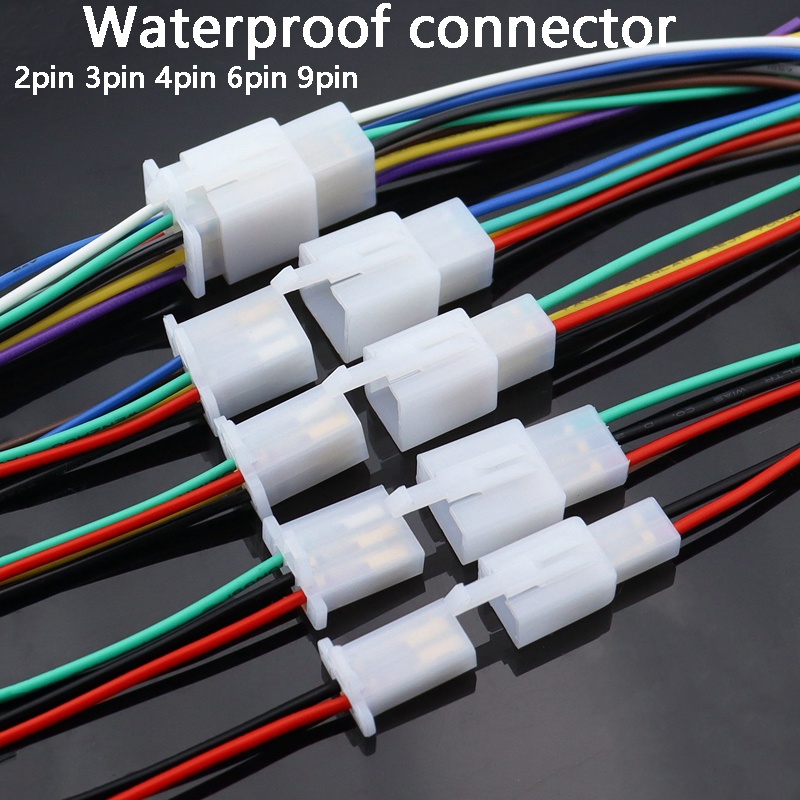 1 set of 2.8mm 2 / 3 / 4 / 6 / 9-pin automobile quick connect wire ...