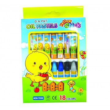 Dooly Oil Pastel Paper Box, Chicken Wax, Dooly Oil Pastel 18 colors ...