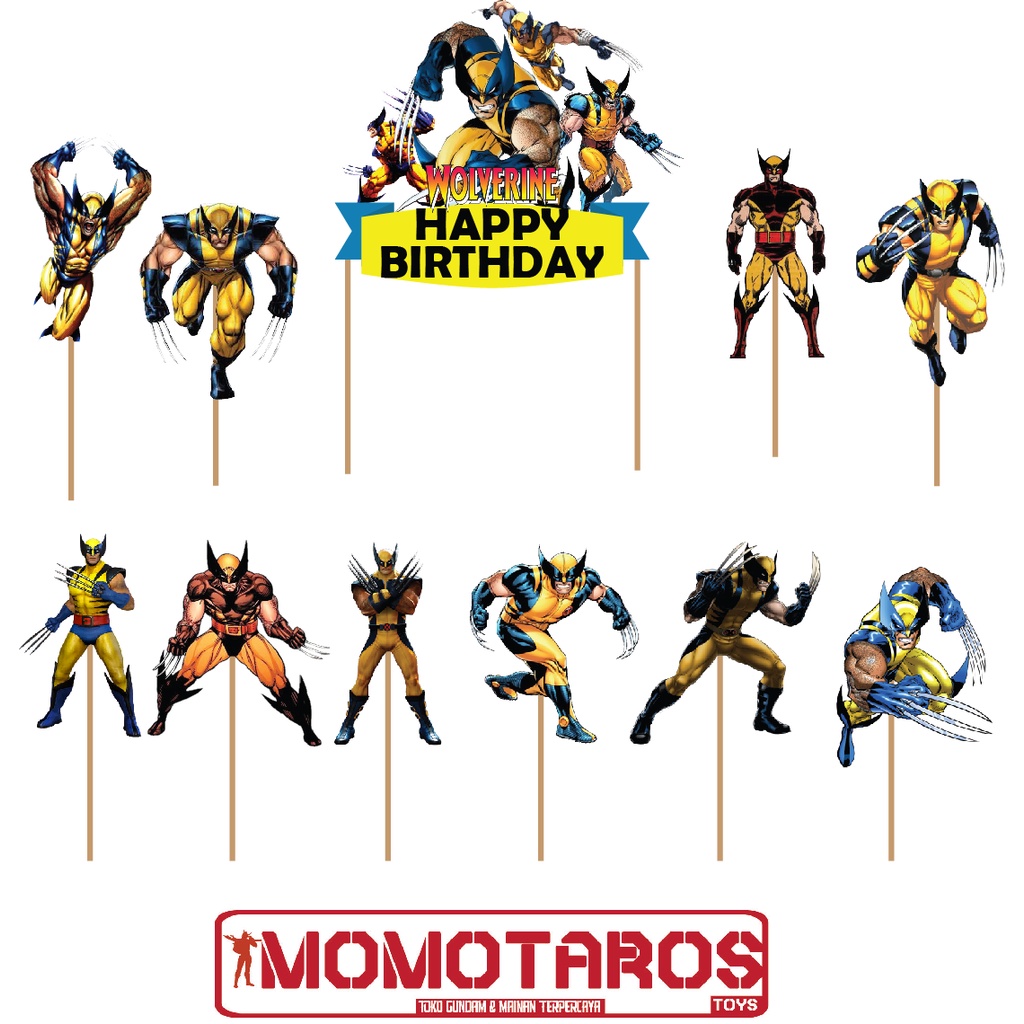 Wolverine solo cake Topper set | Shopee Philippines