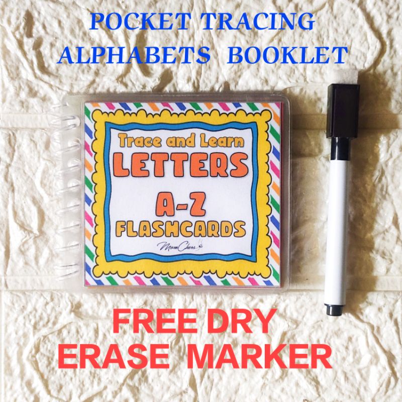 Pocket Tracing Alphabet A-Z Booklet Flashcards | Shopee Philippines