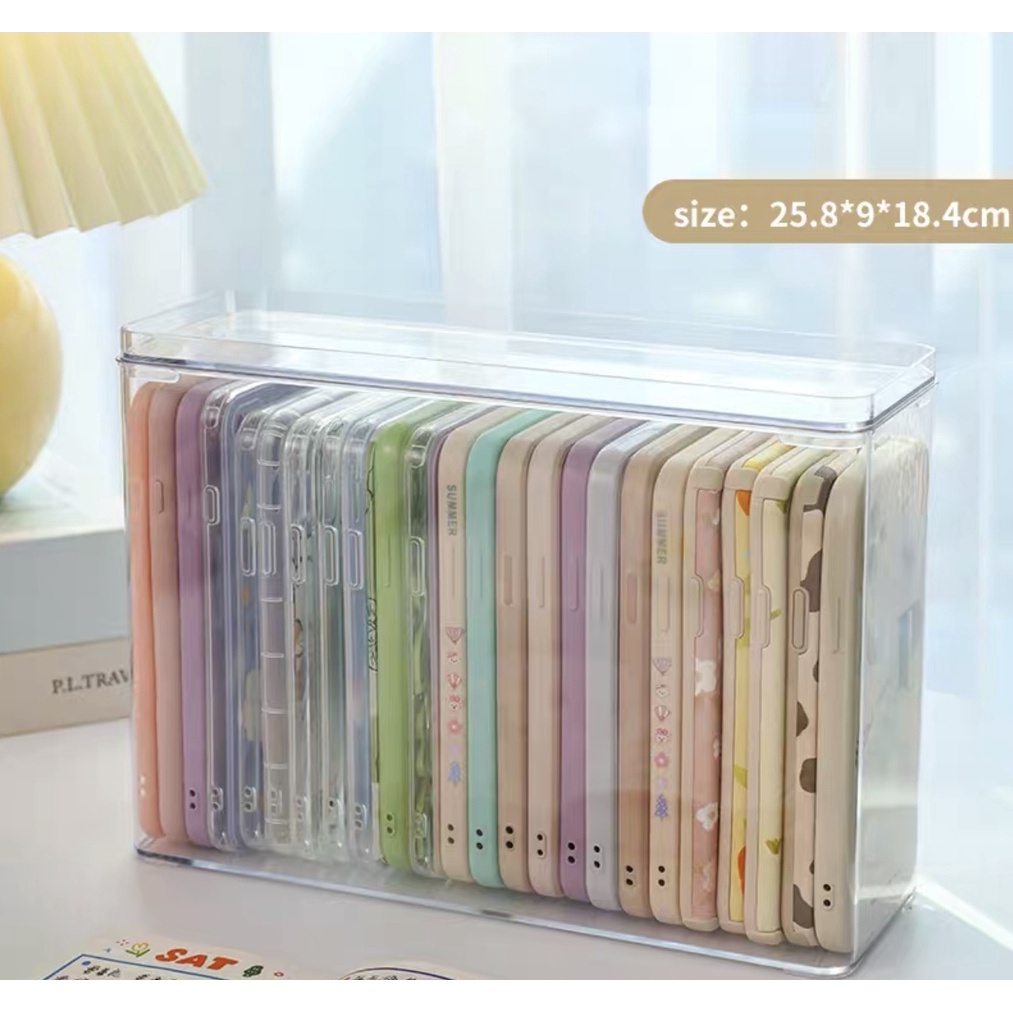 SMA Ready Stock Phone Case Storage Box With Cover Rak Casing Phone ...