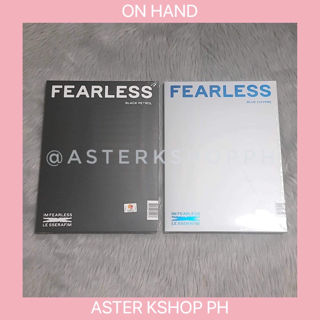 LE SSERAFIM Fearless - Black Petrol Ver., Blue Cyphre Ver., Monochrome Bouquet, Photobook, K-Pop ...