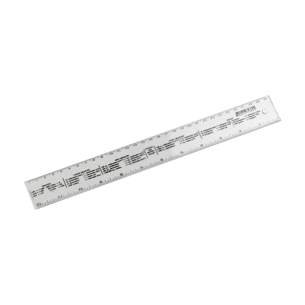 Crystal Ruler with Conversion Clear 1201 (5Pcs) | Shopee Philippines