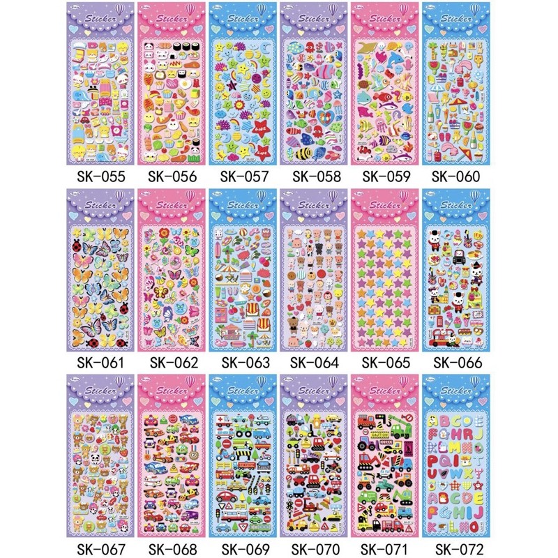 10pcs Set Different Design Stickers 10×24cm #SK #HL | Shopee Philippines