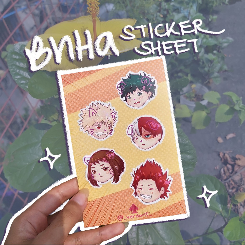 BNHA Boku no Hero Academia STICKER SHEET | Shopee Philippines
